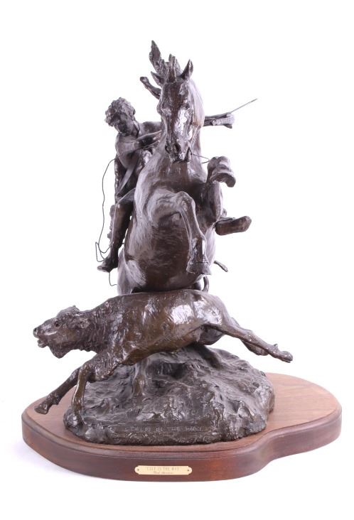 Bob Scriver Original "Calf in the Way" Bronze"