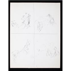 Original Will James (1892-1942) Drawing c. 1924