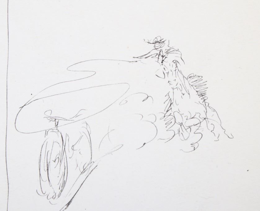 Original Will James (1892-1942) Drawing c. 1924