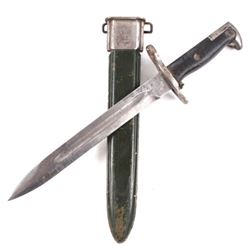 M1 Bayonet With Flaming Bomb Insignia & Sheath
