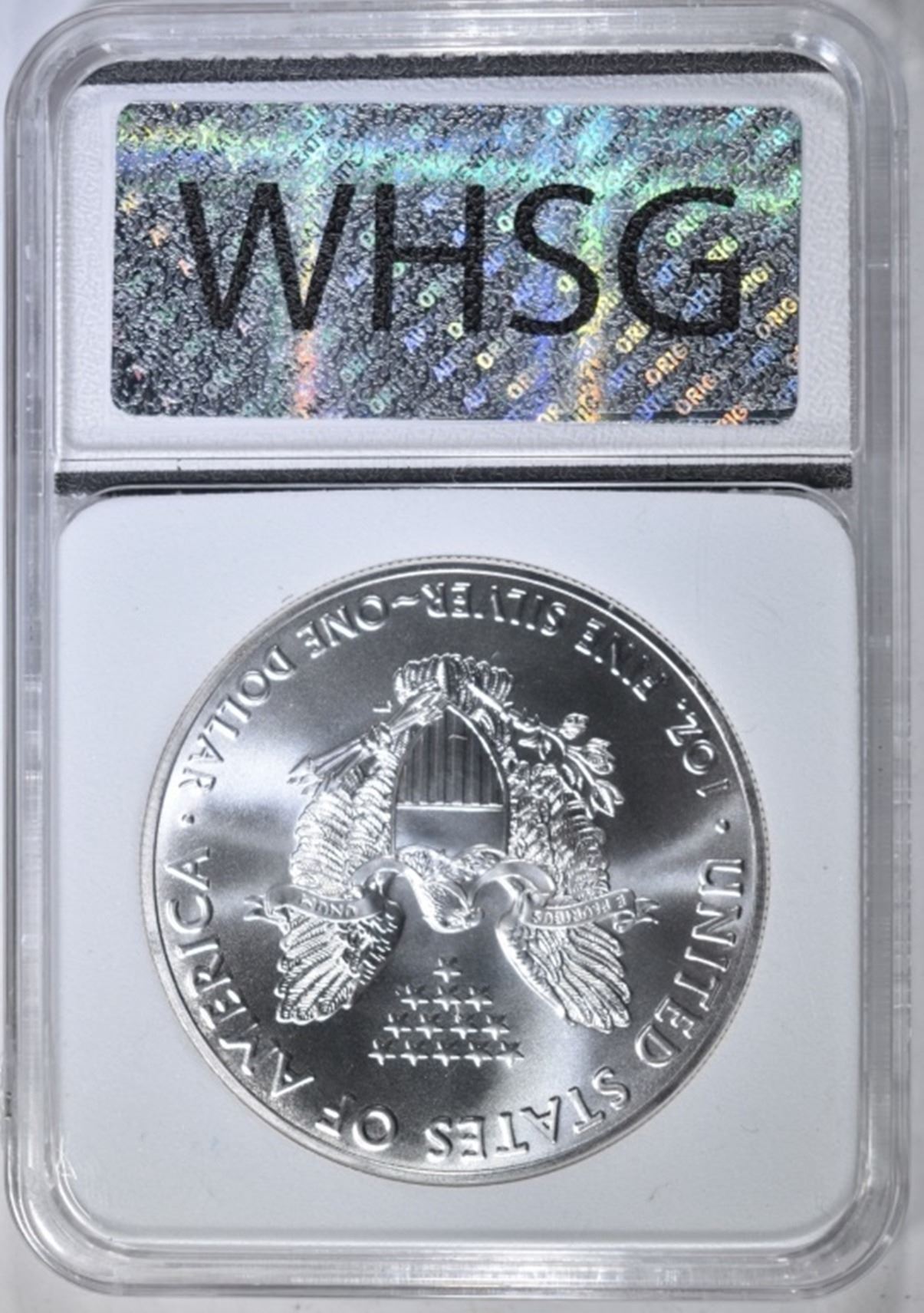 2016 AMERICAN SILVER EAGLE, WHSG PERFECT GEM BU