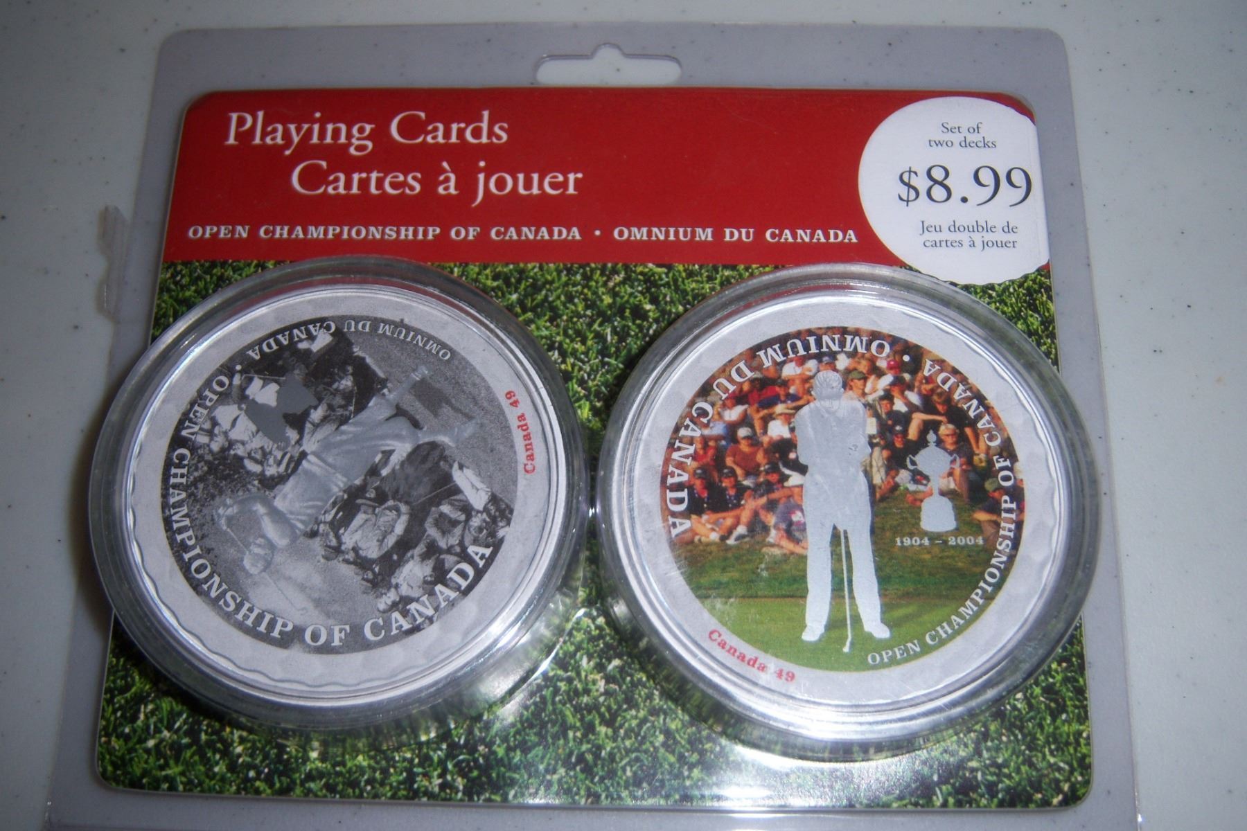 Open Championship of Canada Golf playing cards