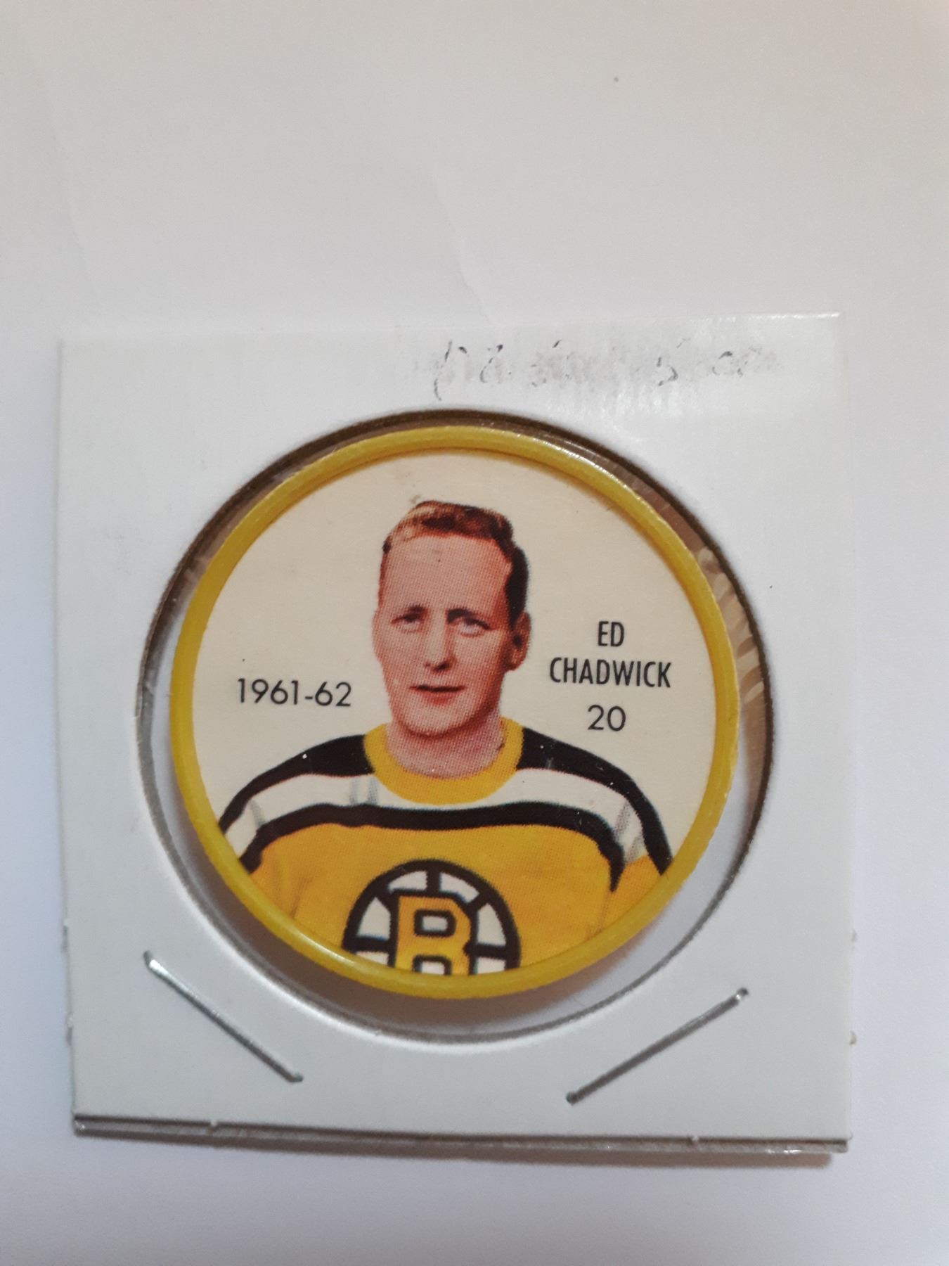Ed Chadwick 1961-62 Shirriff / Salada Hockey Coins #20