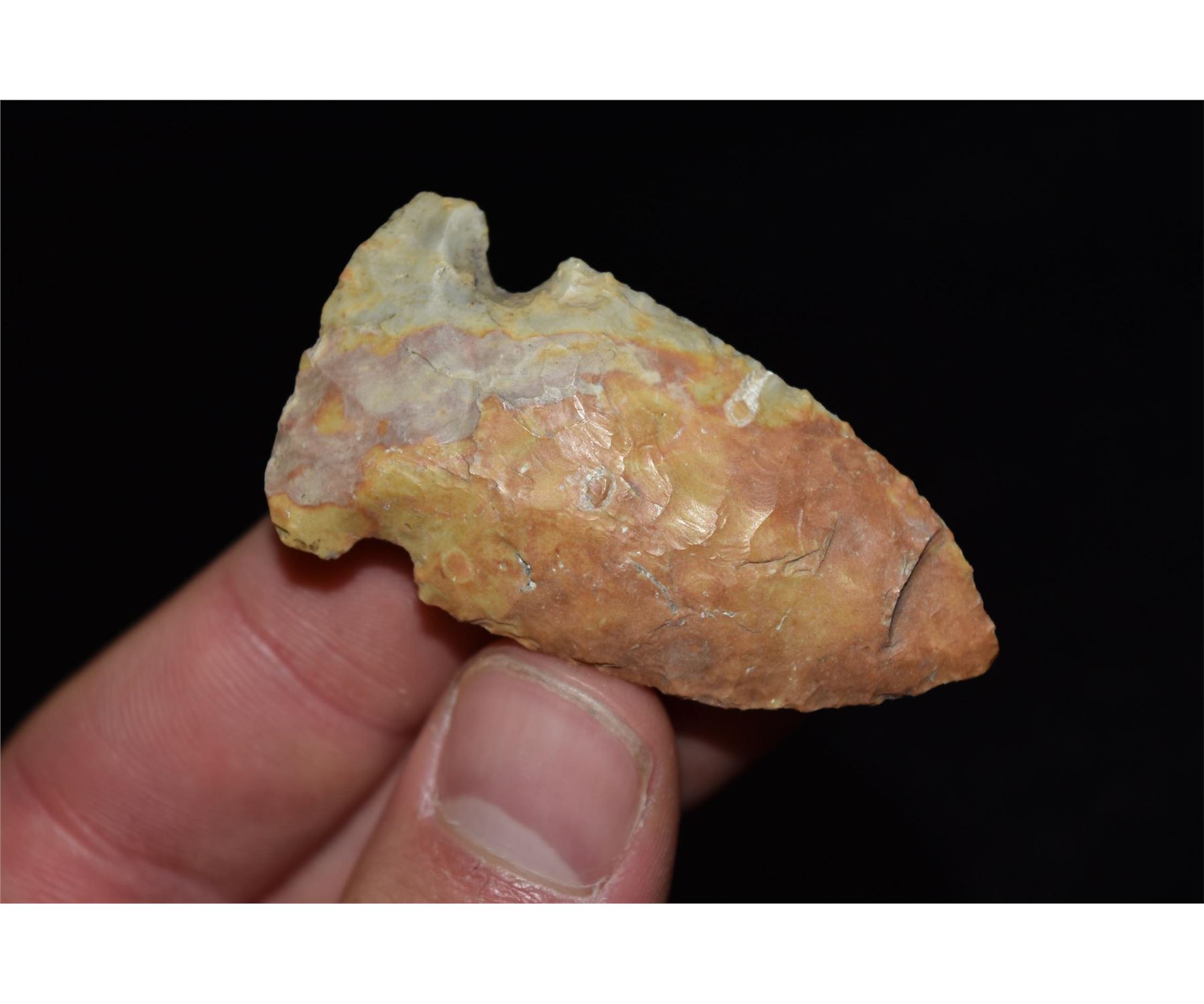 2 1/8" Godar Point, River Stained, Greene Co, Illinois