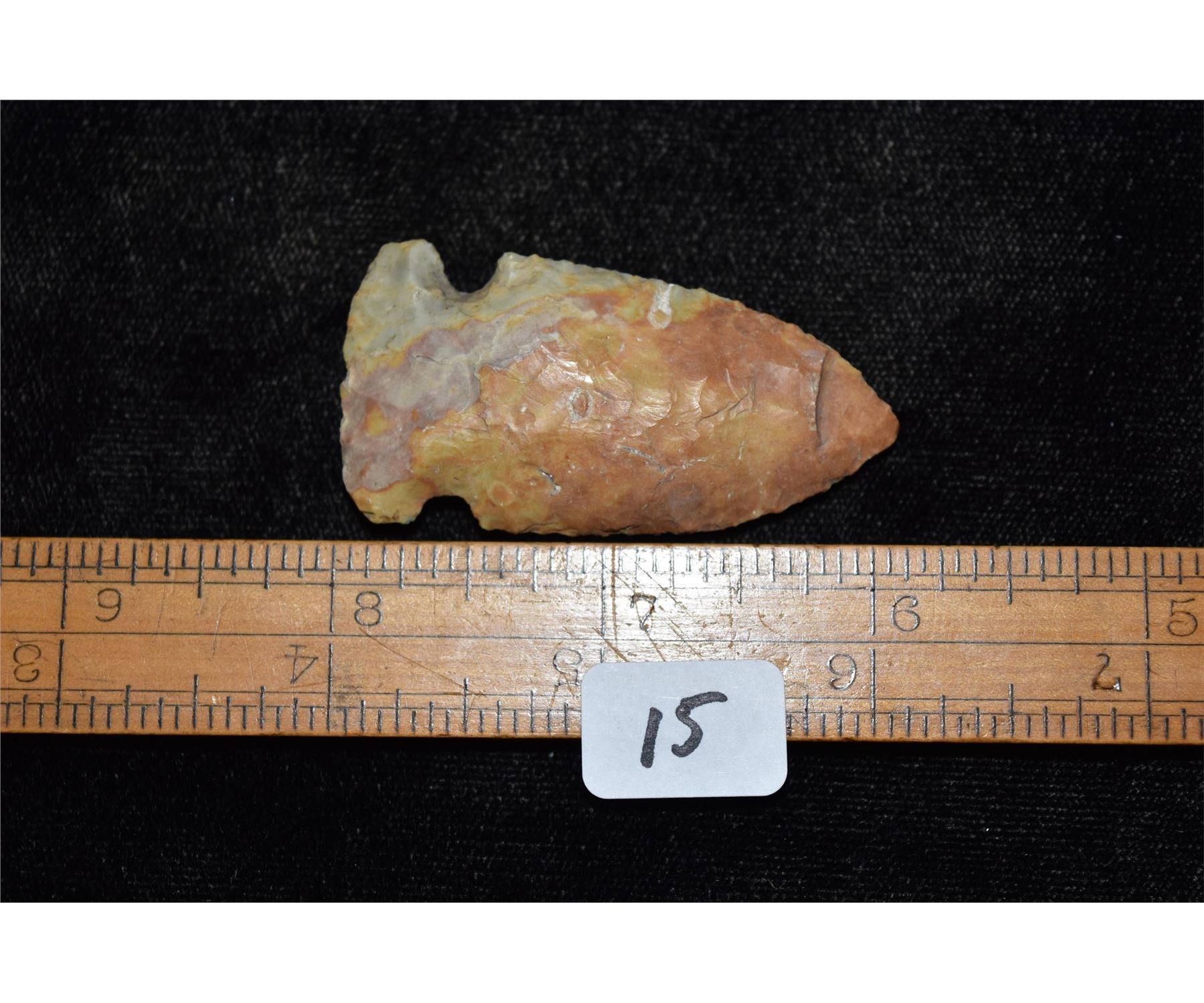 2 1/8" Godar Point, River Stained, Greene Co, Illinois