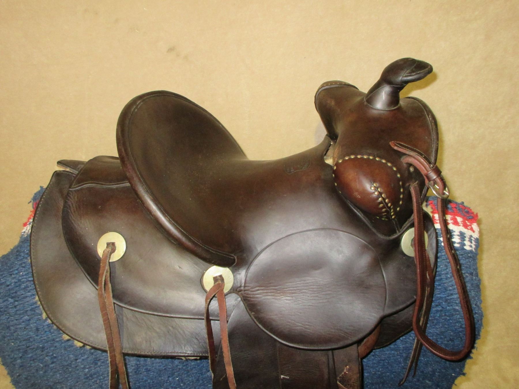 Marked Denver Dry Goods Co Denver Colo Powder River Saddle- 13.5" Seat