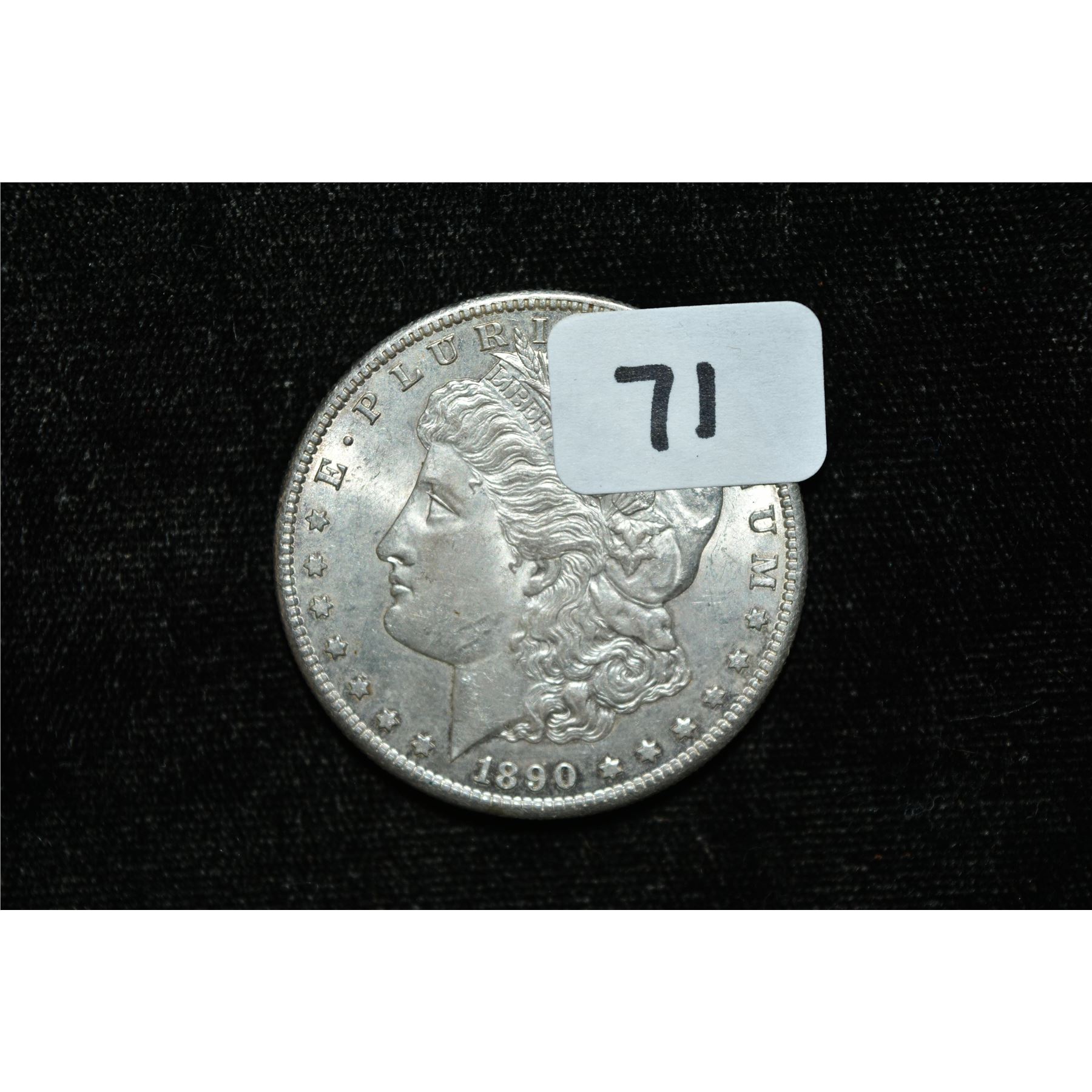 High grade 1897-S Morgan silver dollar. Please grade