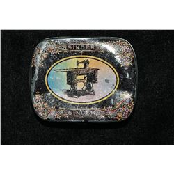 Antique Singer sewing machine tin box. See photos to