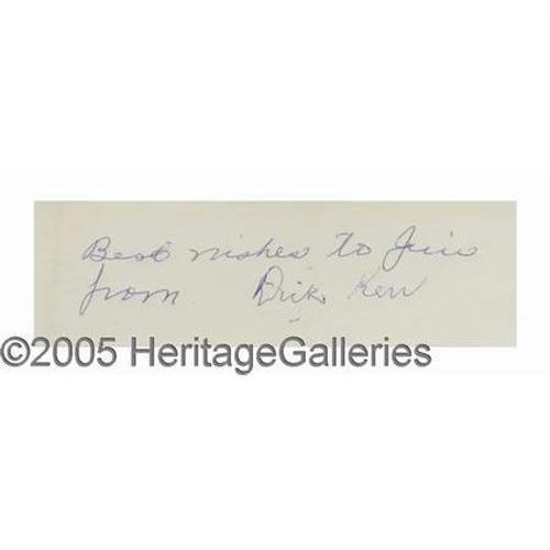 1963 Dickie Kerr 1919 Black Sox Signed Auto. PSA 1963 Dickie Kerr's ...