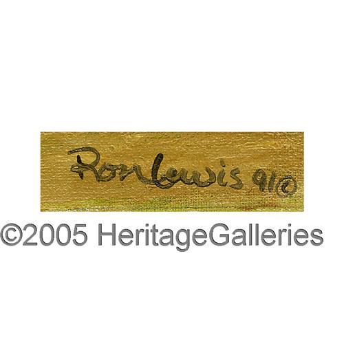 1991 Negro League Original Art by Ron Lewis 1991 Negro Leaguer Bobby ...