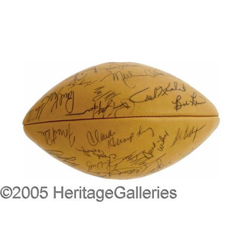 1970's Pro Bowl Team Signed Footballs (2) PSA Circa 1970 Pro Bowl Team ...