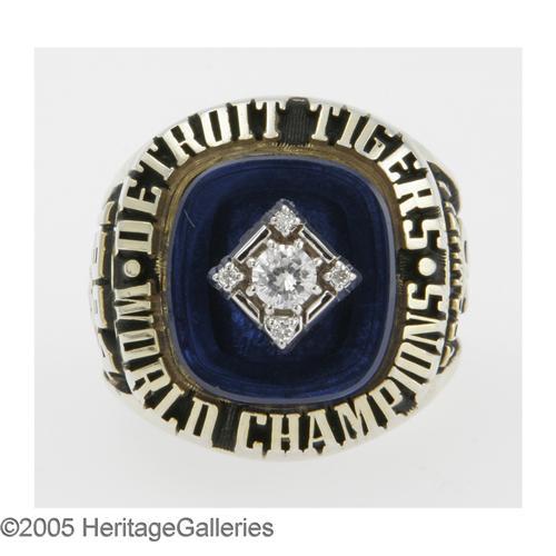 1984 Detroit Tigers World Championship Ring 1984 Detroit Tigers World ...