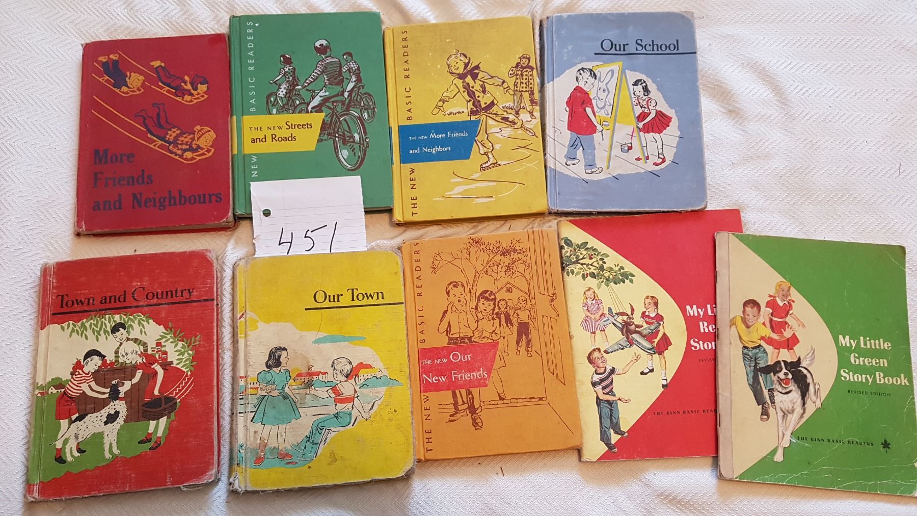 LOT OF 9 VINTAGE SCHOOL BOOKS Schmalz Auctions lot-of-9-vintage-school-books-schmalz-auctions
