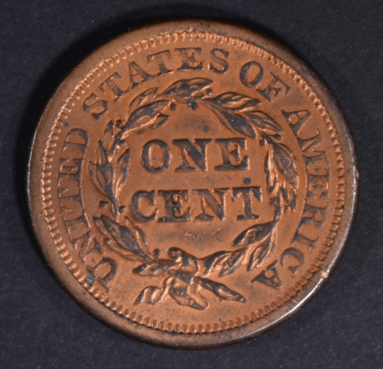 1850 LARGE CENT BU RB