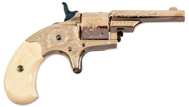 Engraved Colt Open Top .22