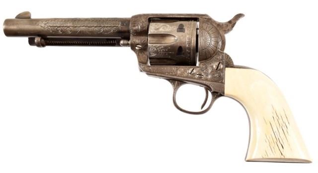 Engraved Colt Model 1873 SAA .38 Special