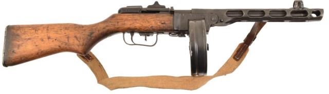 Demilled Russian PPSH Sub-Machine Gun