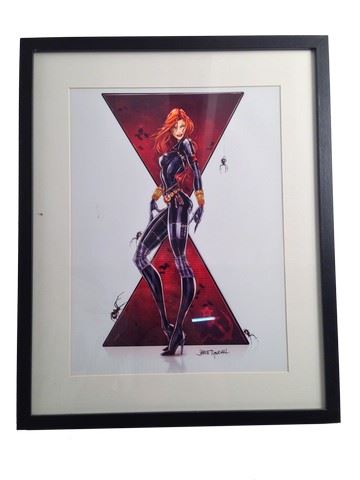Jamie Tyndall Framed Black Widow Print