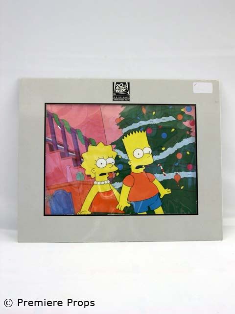 The Simpsons Original Hand-Painted Cel from Production