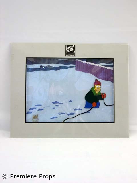 The Simpsons Original Hand-Painted Cel