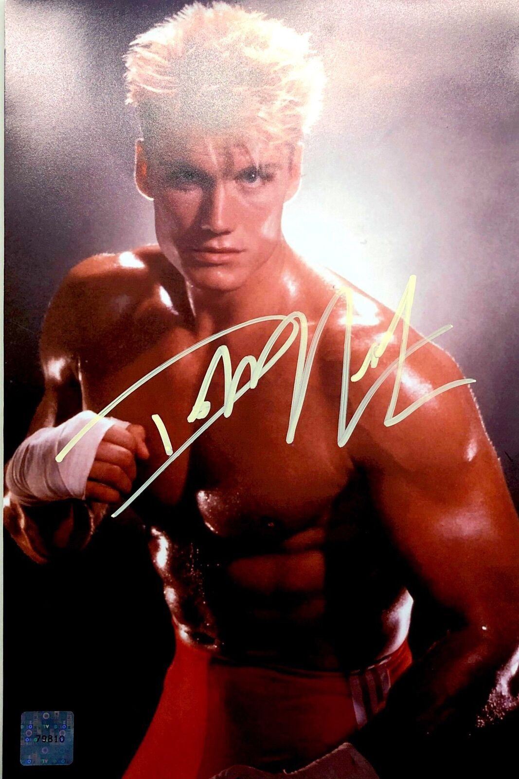 Rocky IV: Signed Ivan Drago (played by Dolph Lundgren) 8x10 Photo