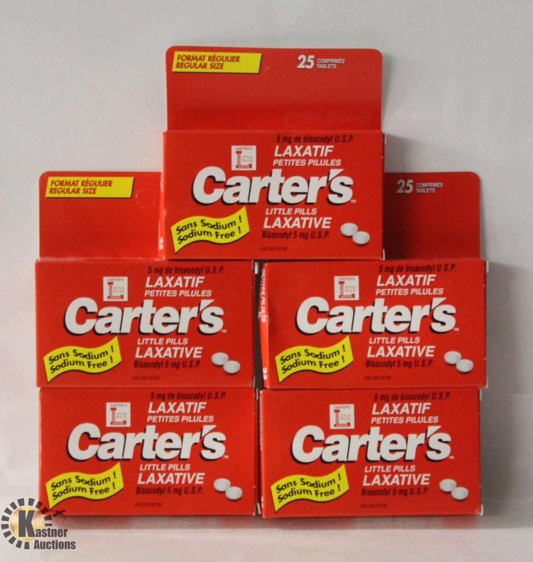 5 BOXES OF CARTER'S LITTLE PILLS LAXATIVE