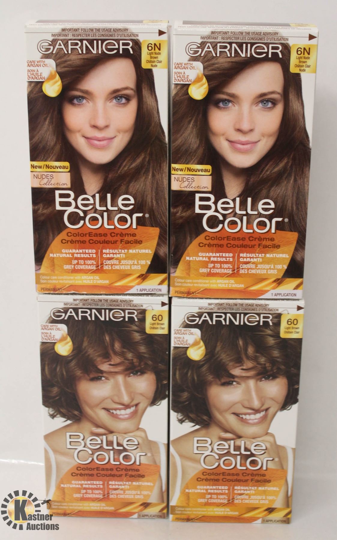 4 BOXES OF ASSORTED COLOR GARNIER COLOR EASE