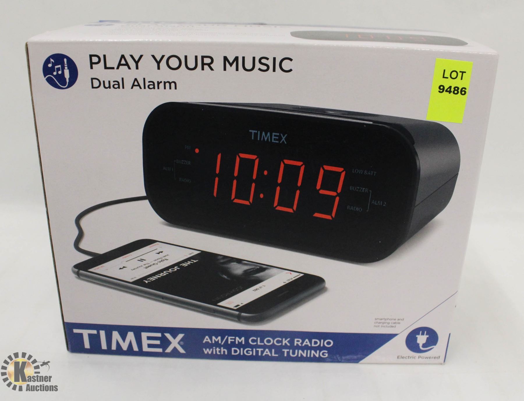 TIMEX DUAL ALARM AM/FM CLOCK RADIO W/ BATTERY