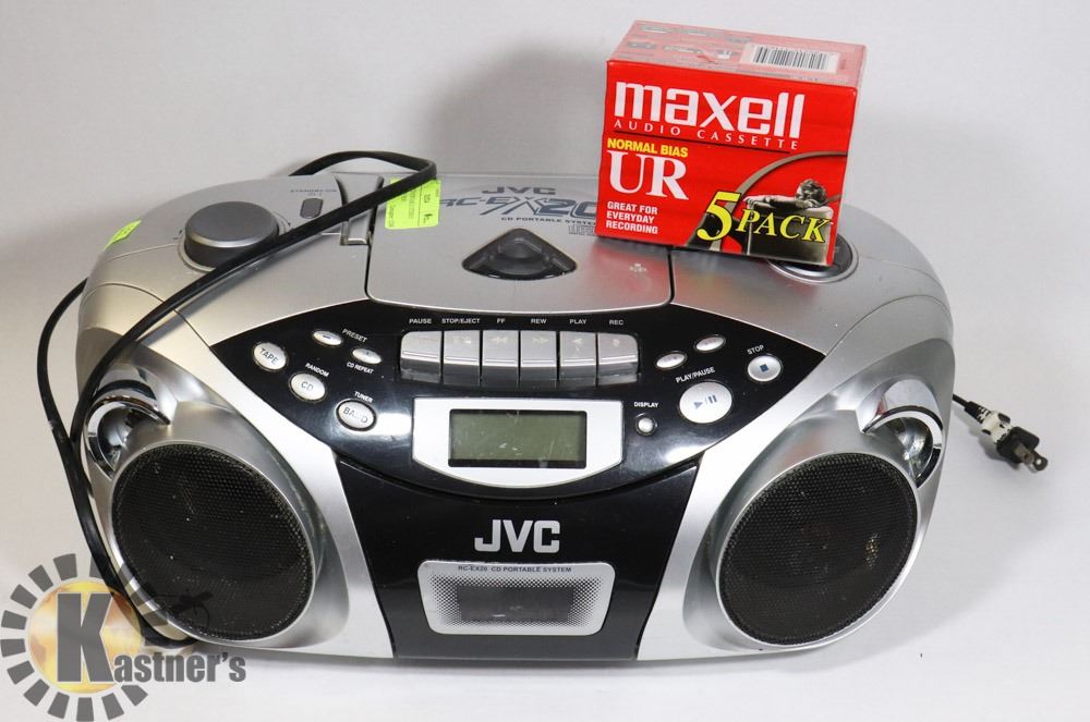 JVC RC-EX20 PORTABLE STEREO WITH PACK OF NEW - Kastner Auctions