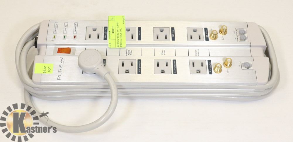 BELKIN "PURE AV" SURGE PROTECTOR, 8 TAP,