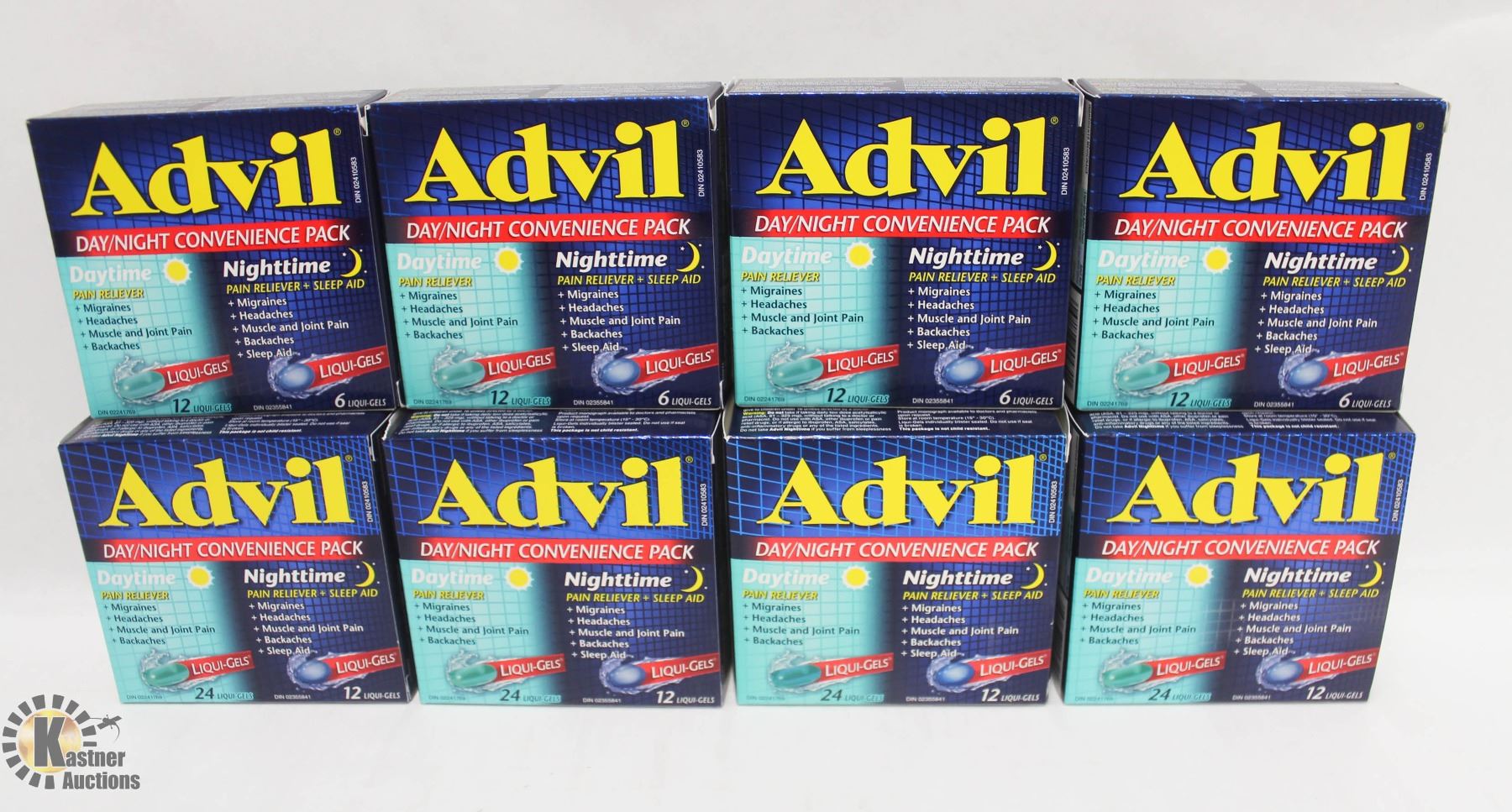 8 BOXES OF ADVIL DAY/NIGHT CONVENIENCE PACKS