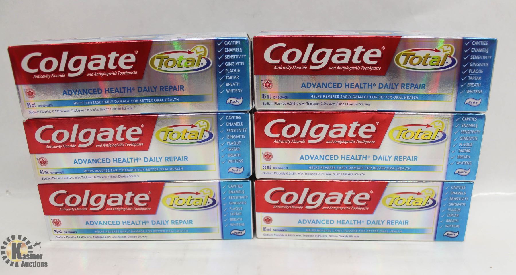 6 TUBES OF COLGATE TOTAL TOOTHPASTE