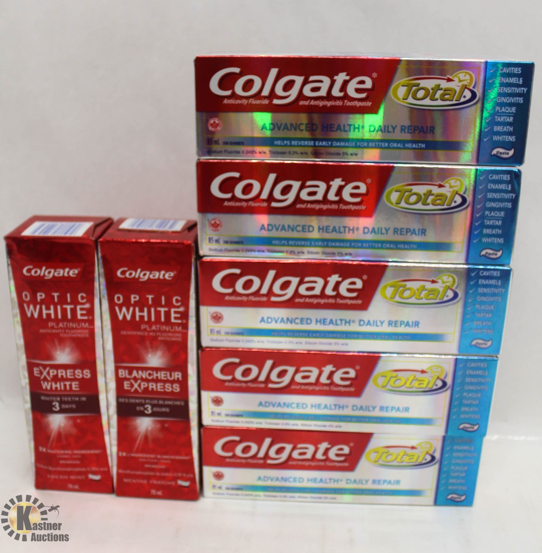 7 TUBES OF COLGATE TOOTHPASTE