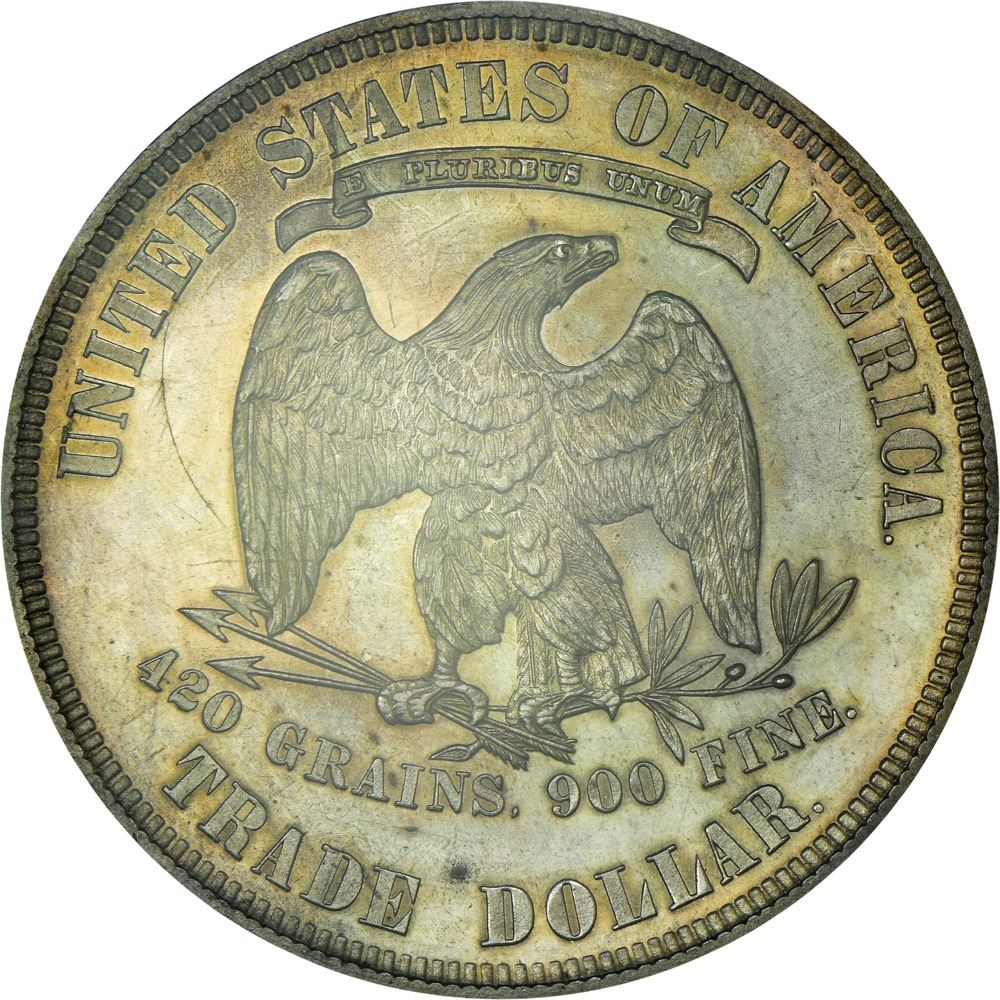 1880 Trade Dollar. Proof-62 PCGS