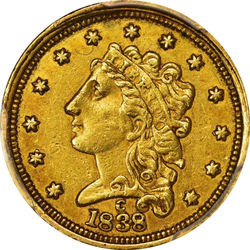 1838-C AU-50 PCGS.