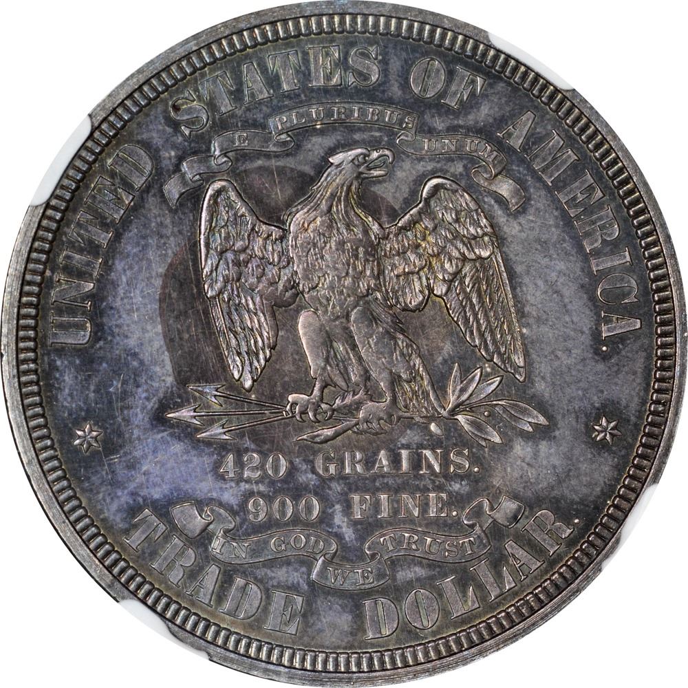 1873 Pattern Trade Dollar. Judd-1310, Pollock-1453. Silver. Reeded Edge ...