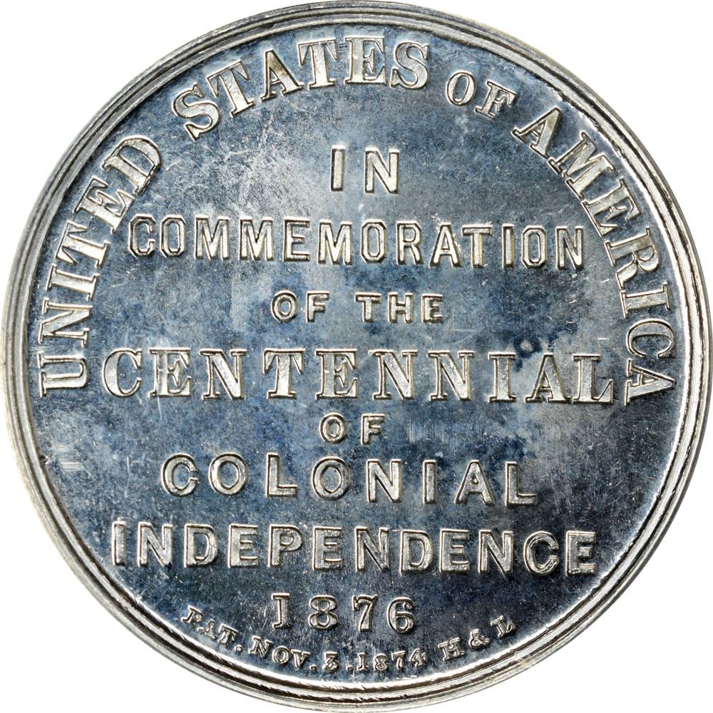 So-Called Dollar. 1876 HK-74. U.S. Centennial Exposition, Declaration ...