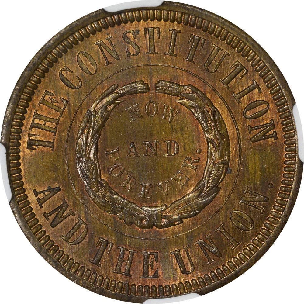 1860 Campaign. John A. Bell. DeWitt-JBell-1860-7. Copper. Plain Edge ...
