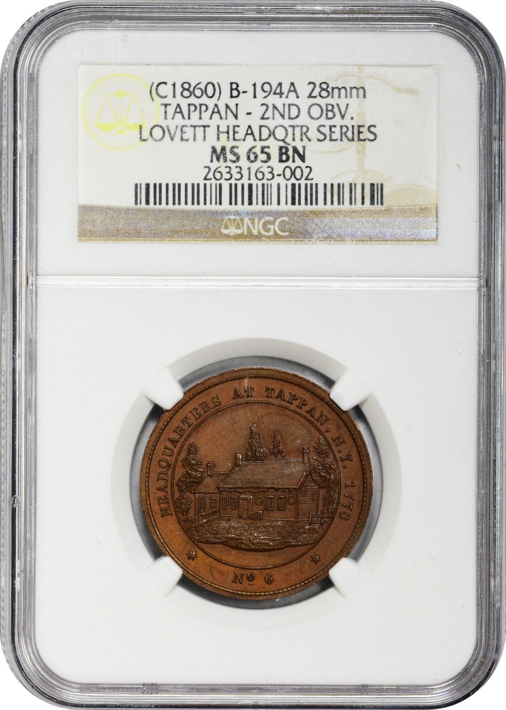 Undated (circa 1860) George H. Lovett’s Washington’s Headquarters ...