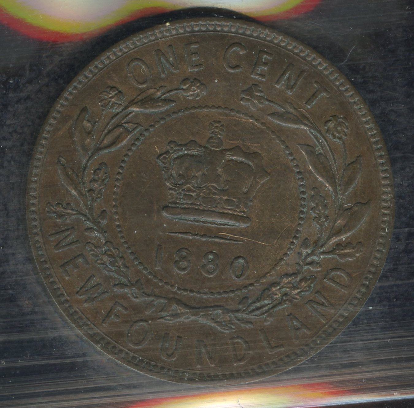 1880 Newfoundland One Cent 1880 Newfoundland One Cent