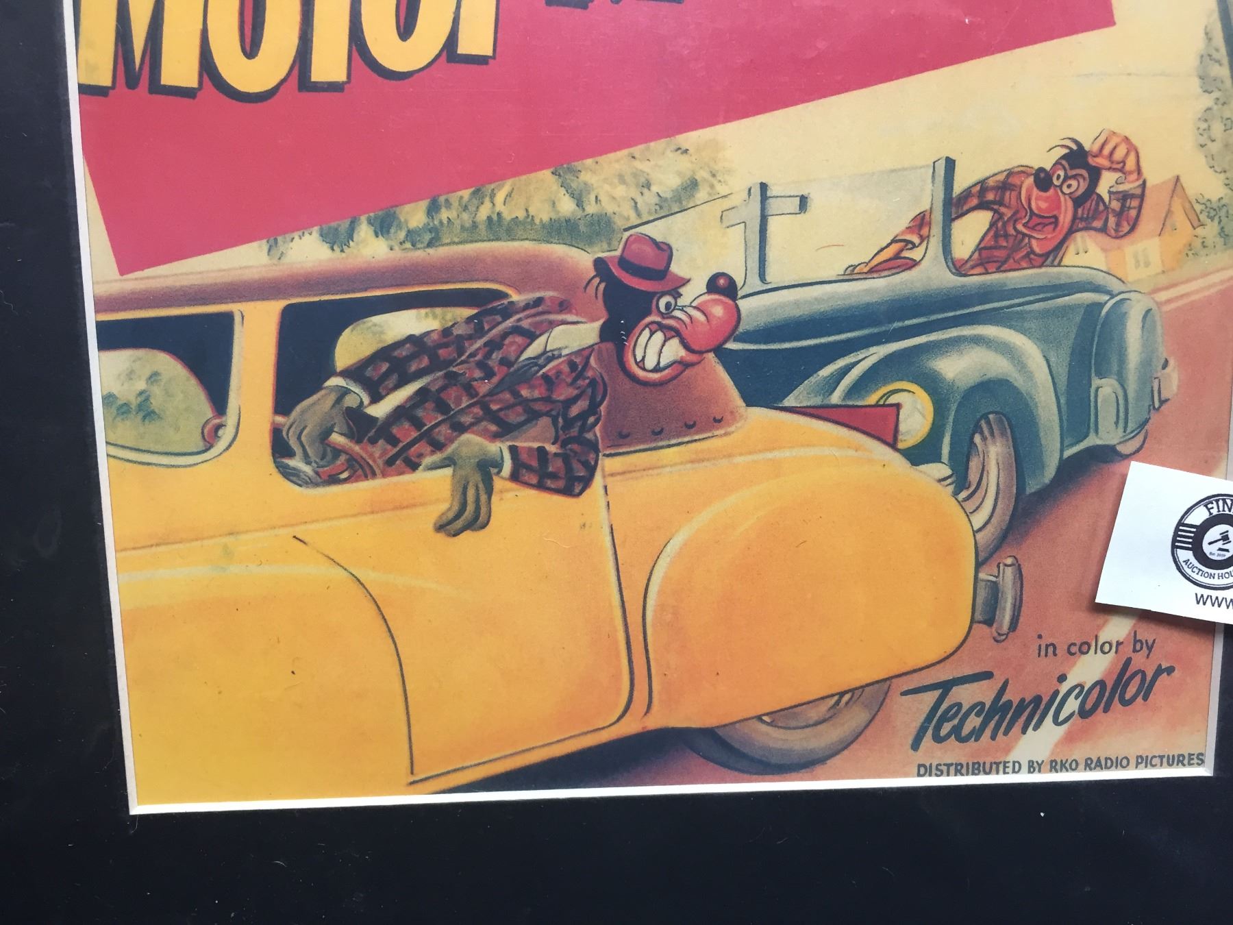 Vintage Poster Walt Disney Presents Goofy Motor Mania in Color By ...