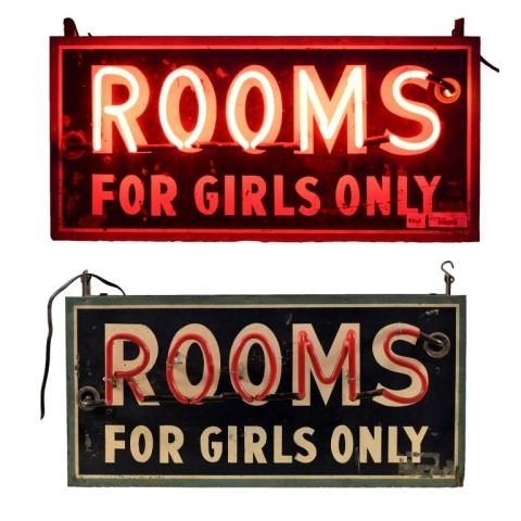 Room For Girls Only Neon Sign