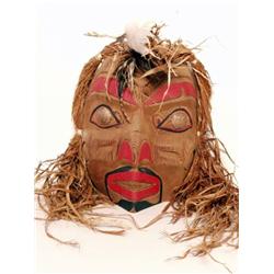 North West Coast Carved Cedar Mask