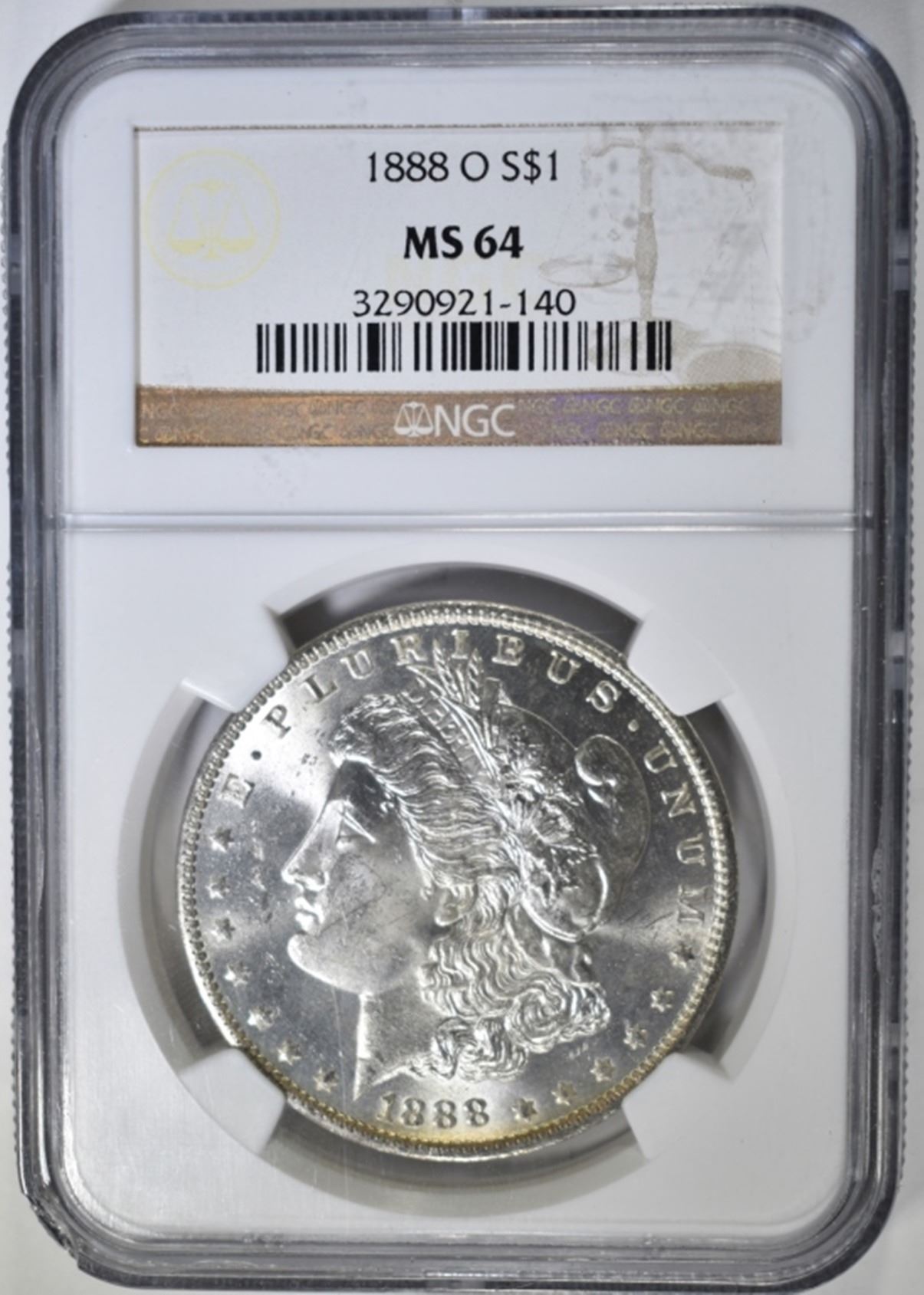 1888-O MORGAN DOLLAR NGC MS-64