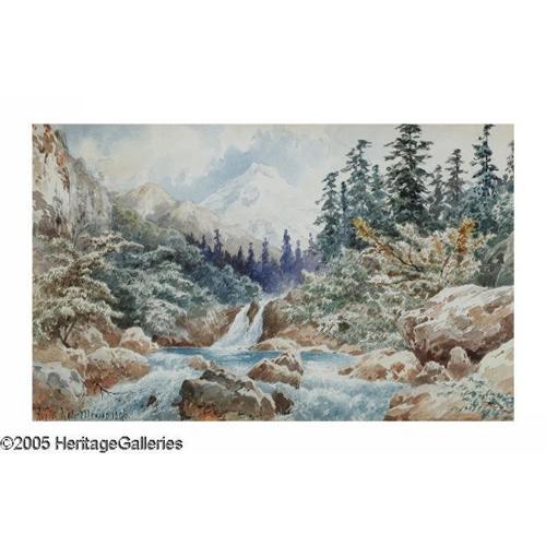 AUGUST LOHR (German 1843-1919)Mountain