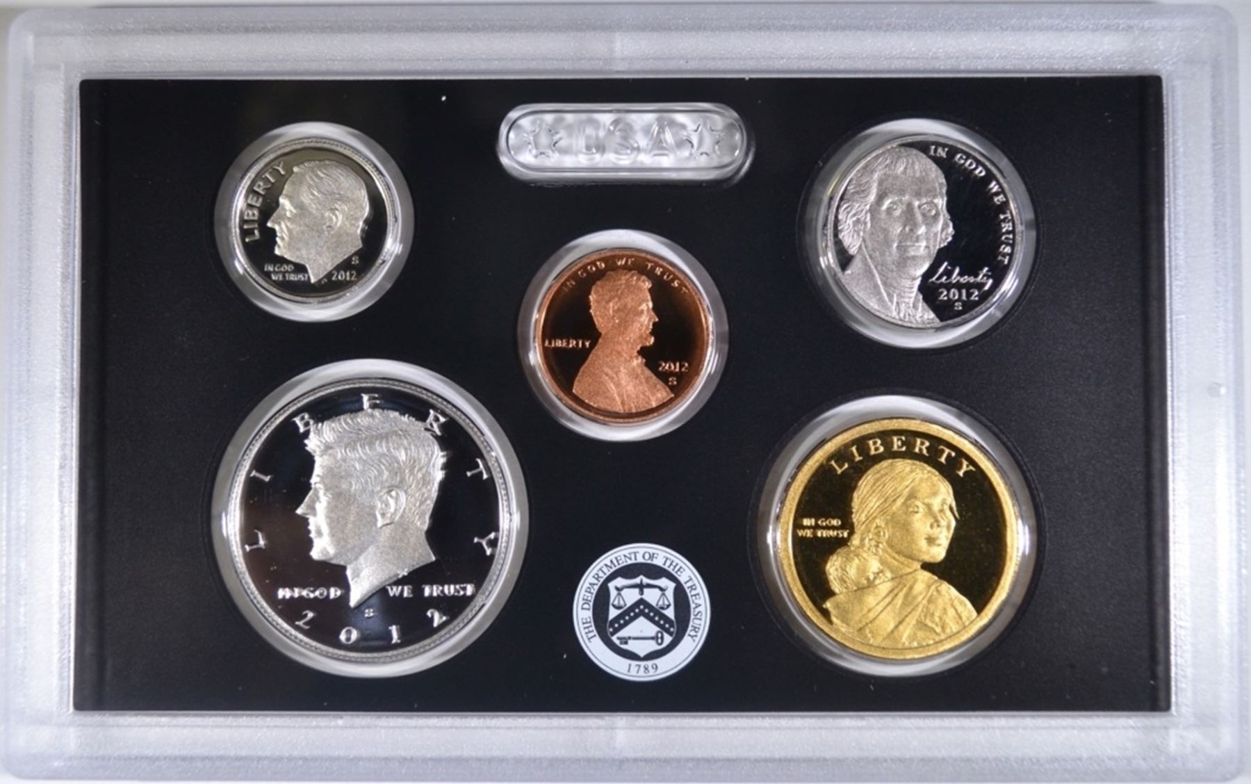 2012 SILVER PROOF SET IN BOX W/ COA