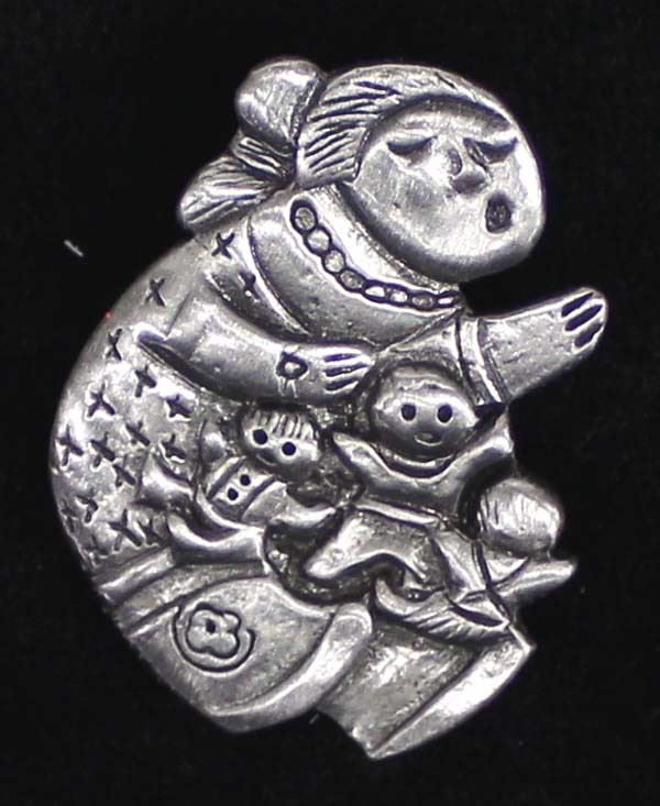 Pewter Storyteller Pin