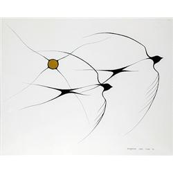 Benjamin Chee Chee - 1944-1977, Birds i