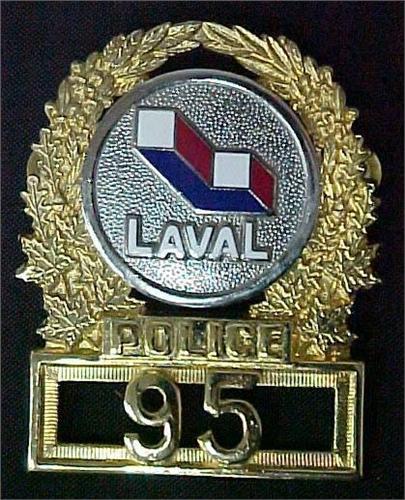 Laval Police Cap Badge