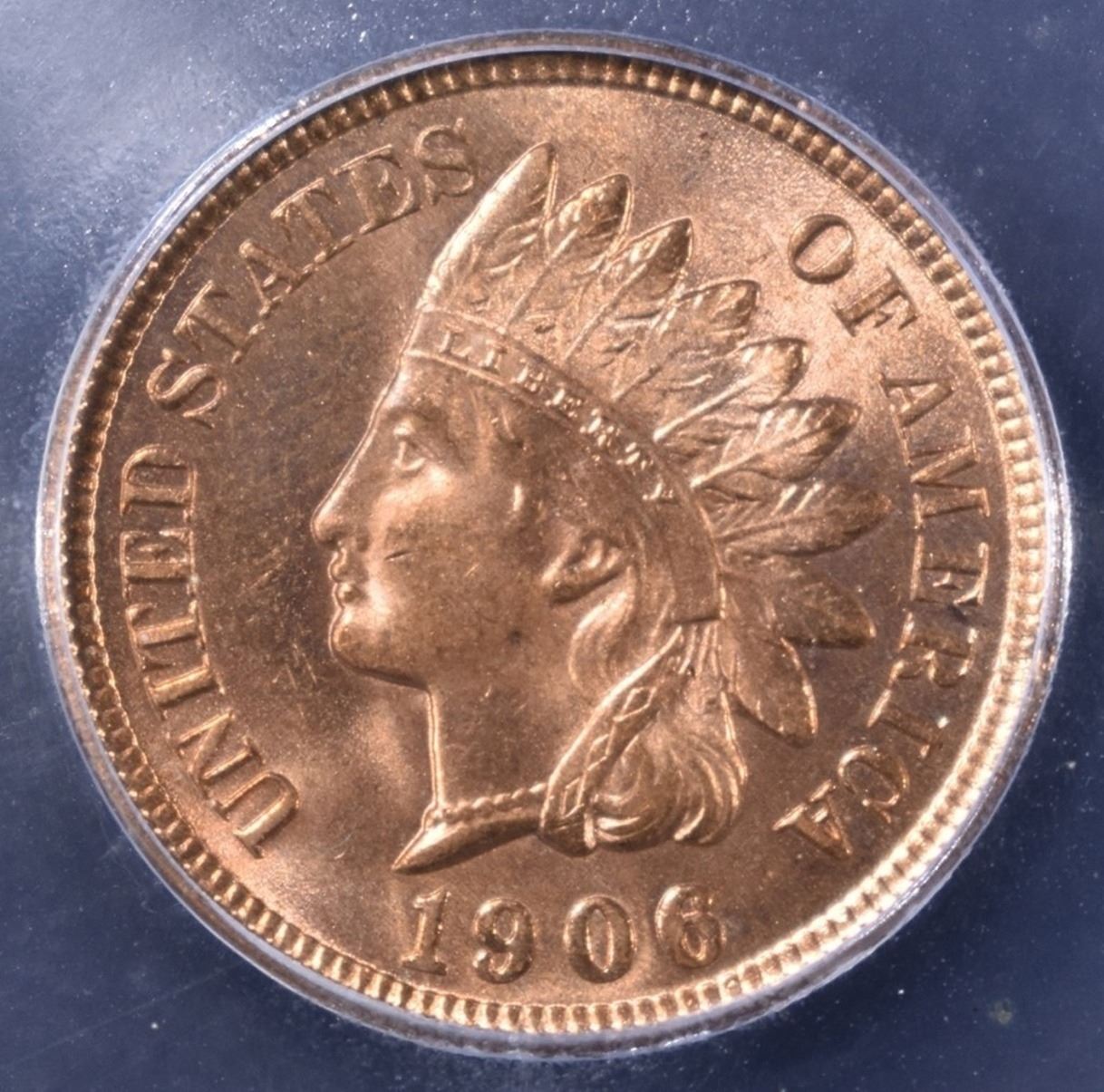 1906 INDIAN CENT ICG MS-65 RD